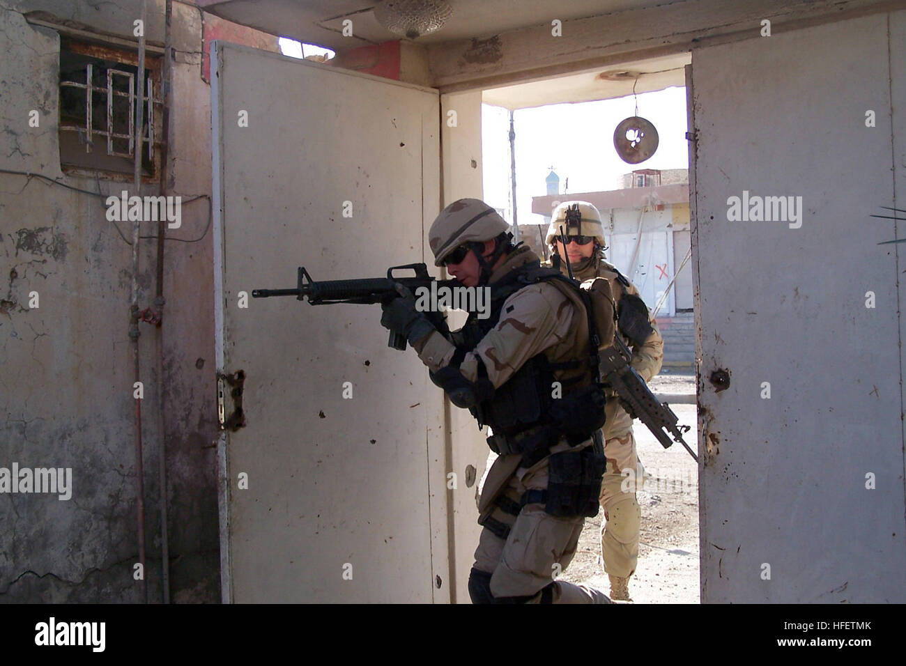 041216-N-1438S-001 Fallujah, Iraq (Dec. 16, 2004) - Builder 1st Class ...