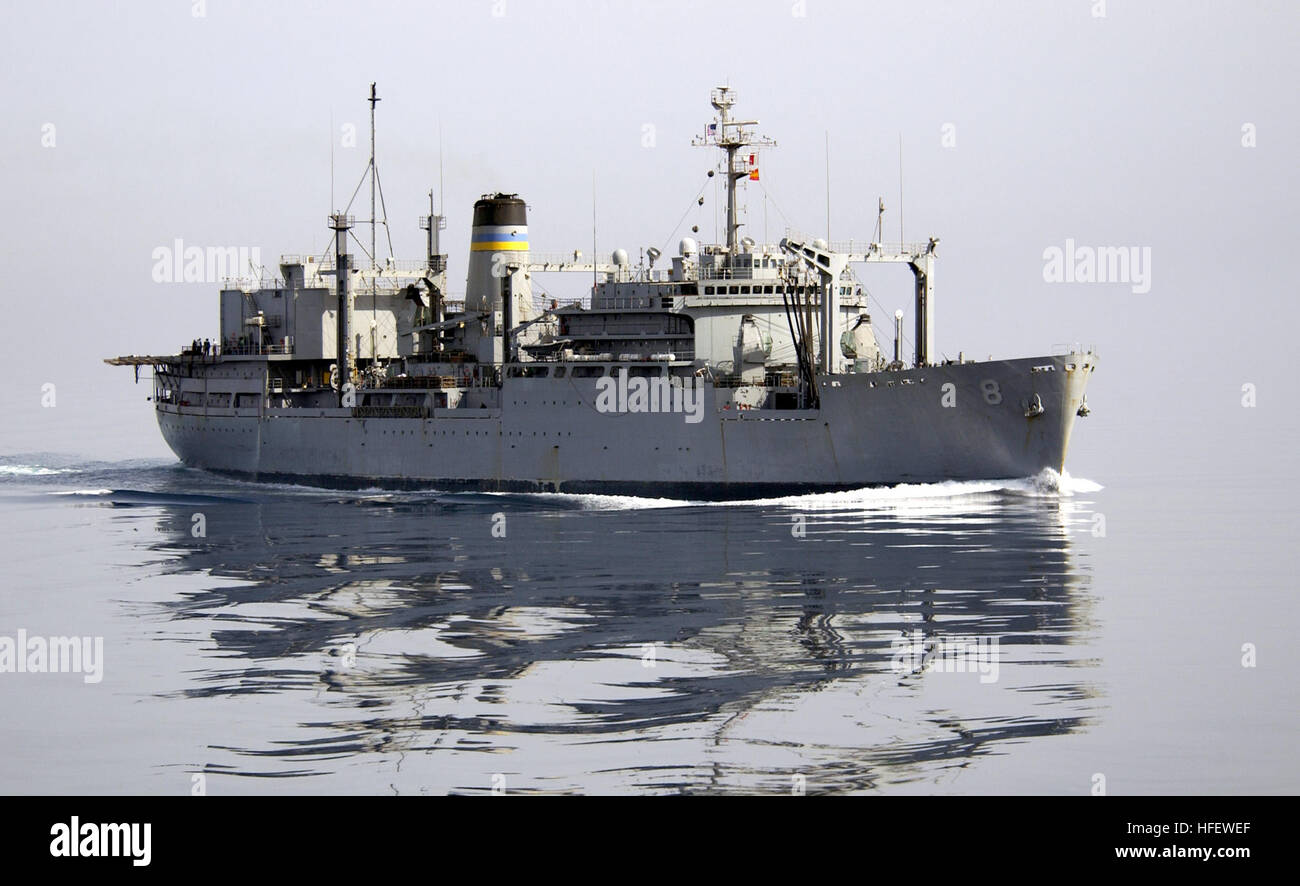 The Military Sealift Command combat stores ship USNS Sirius (T-AFS 8 ...