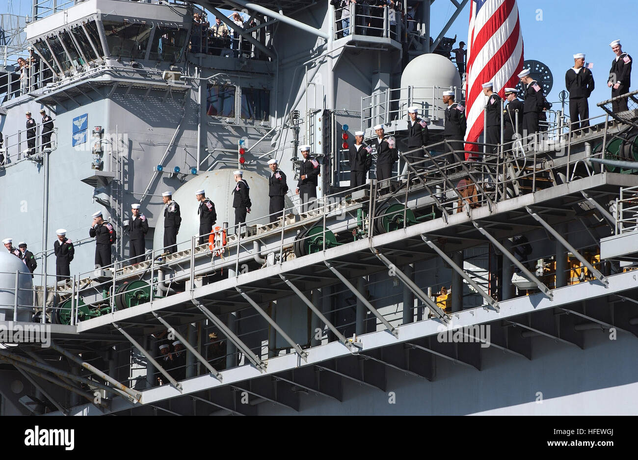 Guided Missile Frigate Uss Jarrett Ffg 33 High Resolution Stock ...