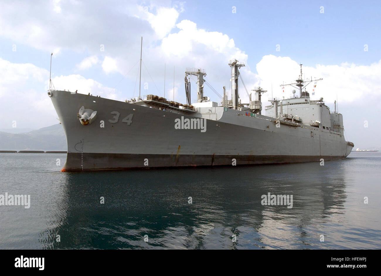 040317-N-0780-027 Souda Bay, Crete, Greece (Mar. 17, 2004) - USNS Mount ...