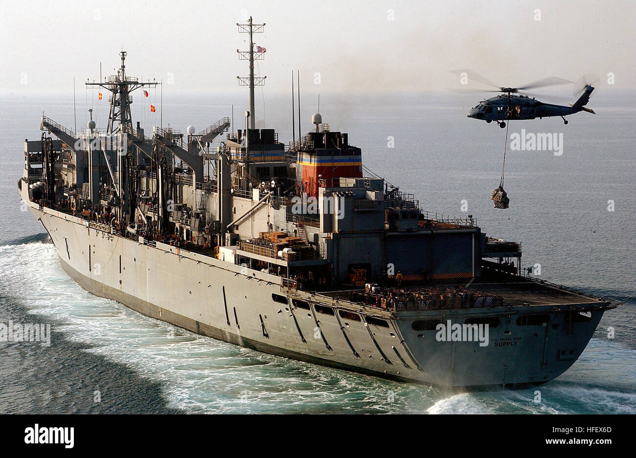 A MH-60S Knighthawk helicopter assigned to Helicopter Combat Support ...