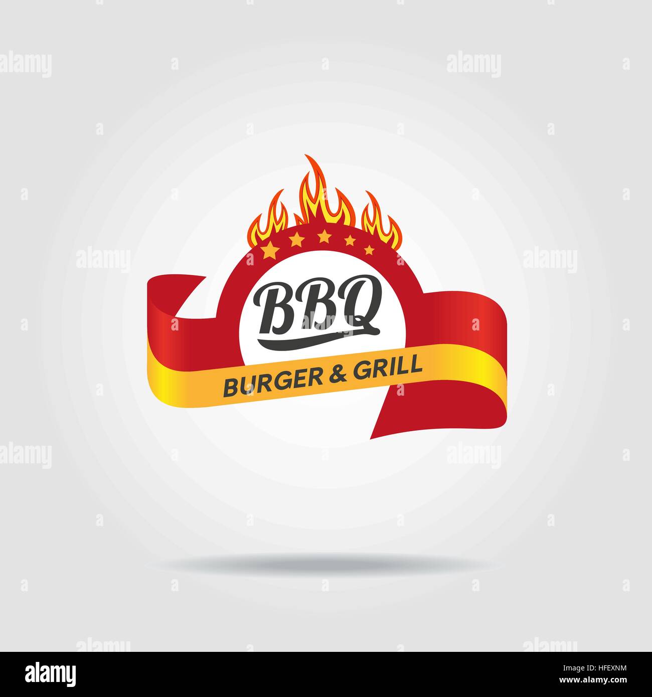 BBQ Grill badge Stock Vector Image & Art - Alamy