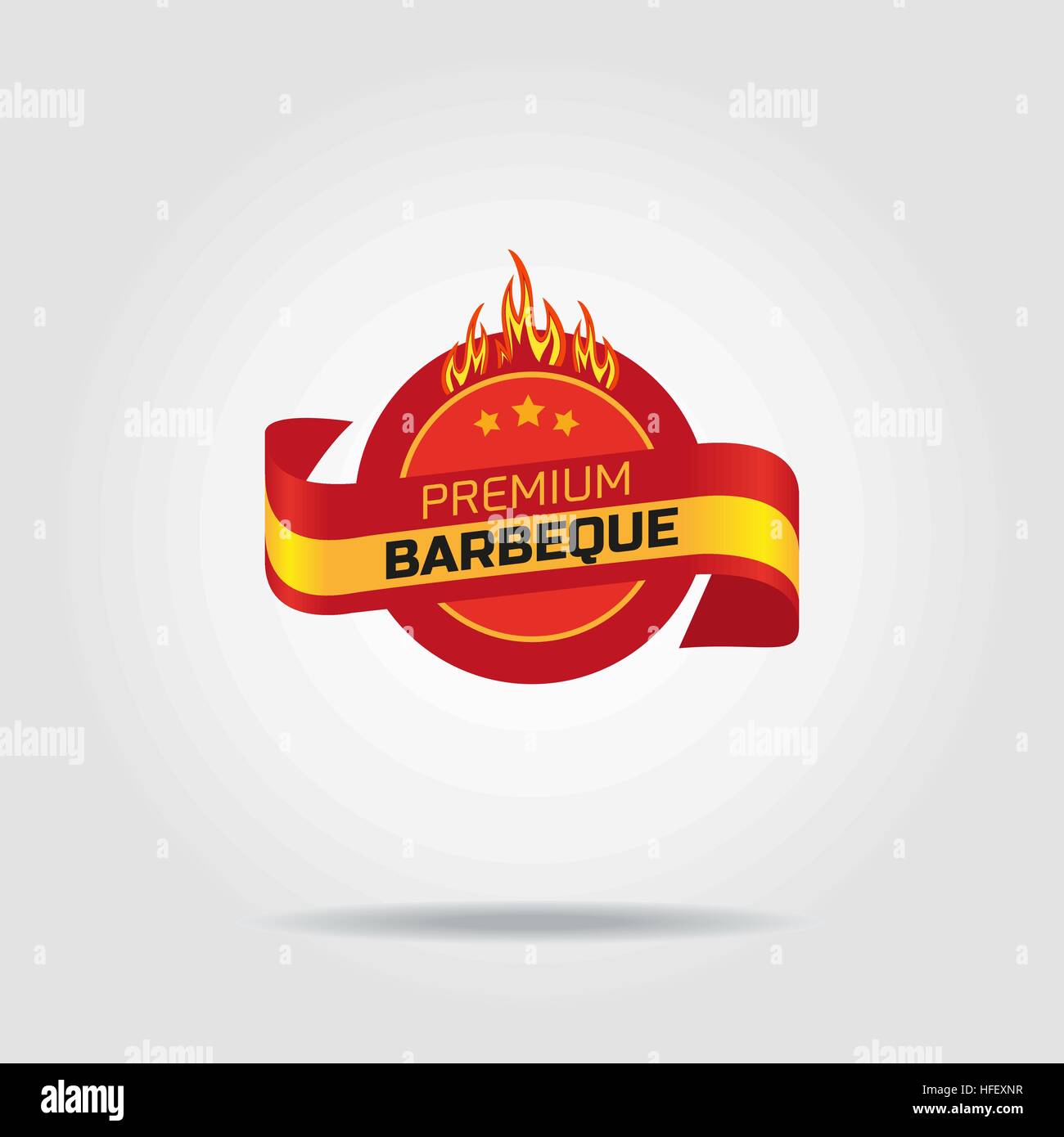 BBQ Grill badge Stock Vector Image & Art - Alamy