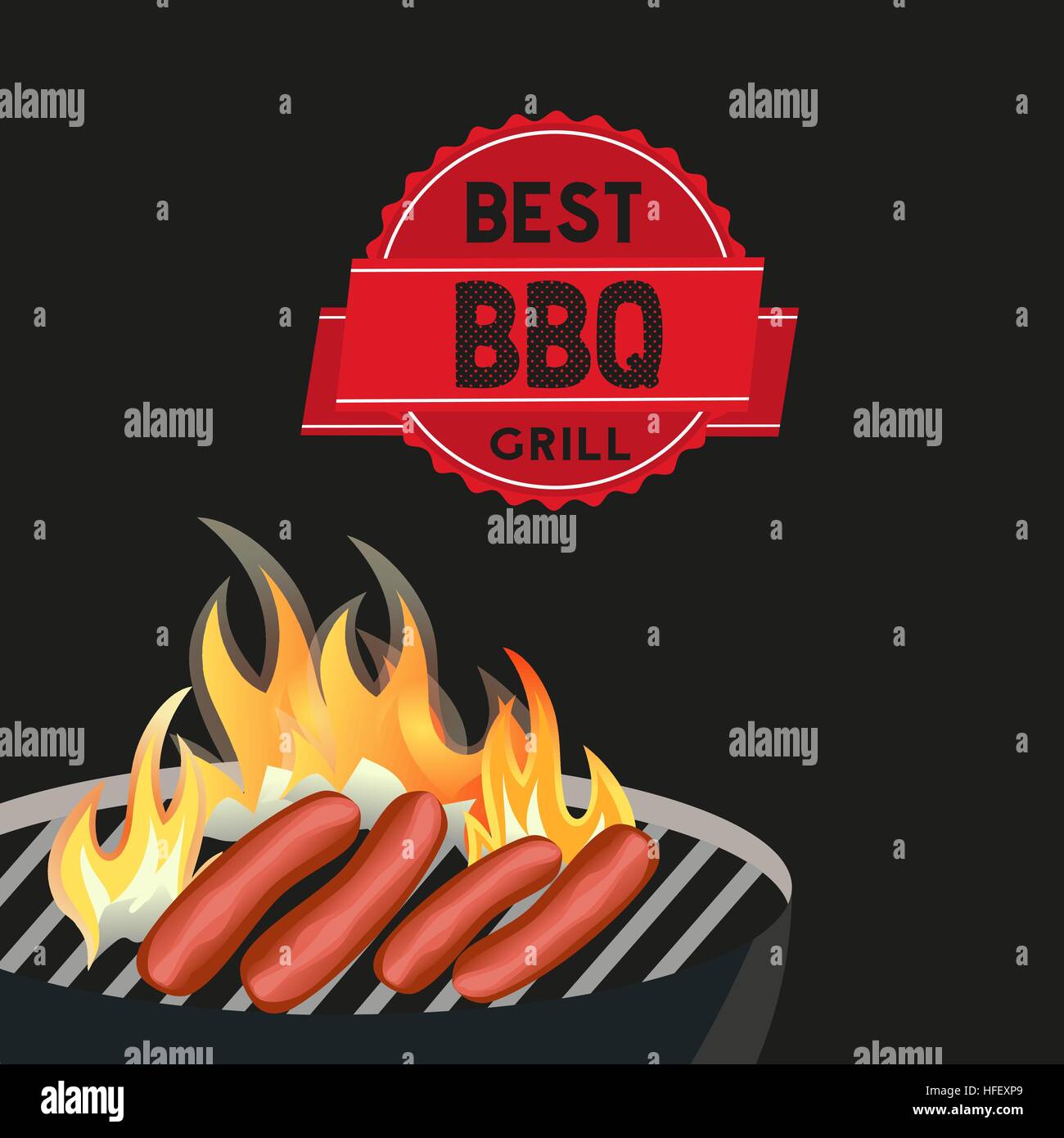 Best BBQ grill poster Stock Vector Image & Art - Alamy