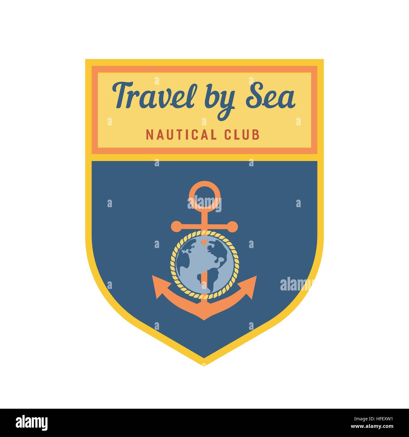 Nautical heraldic emblem Stock Vector Image & Art - Alamy