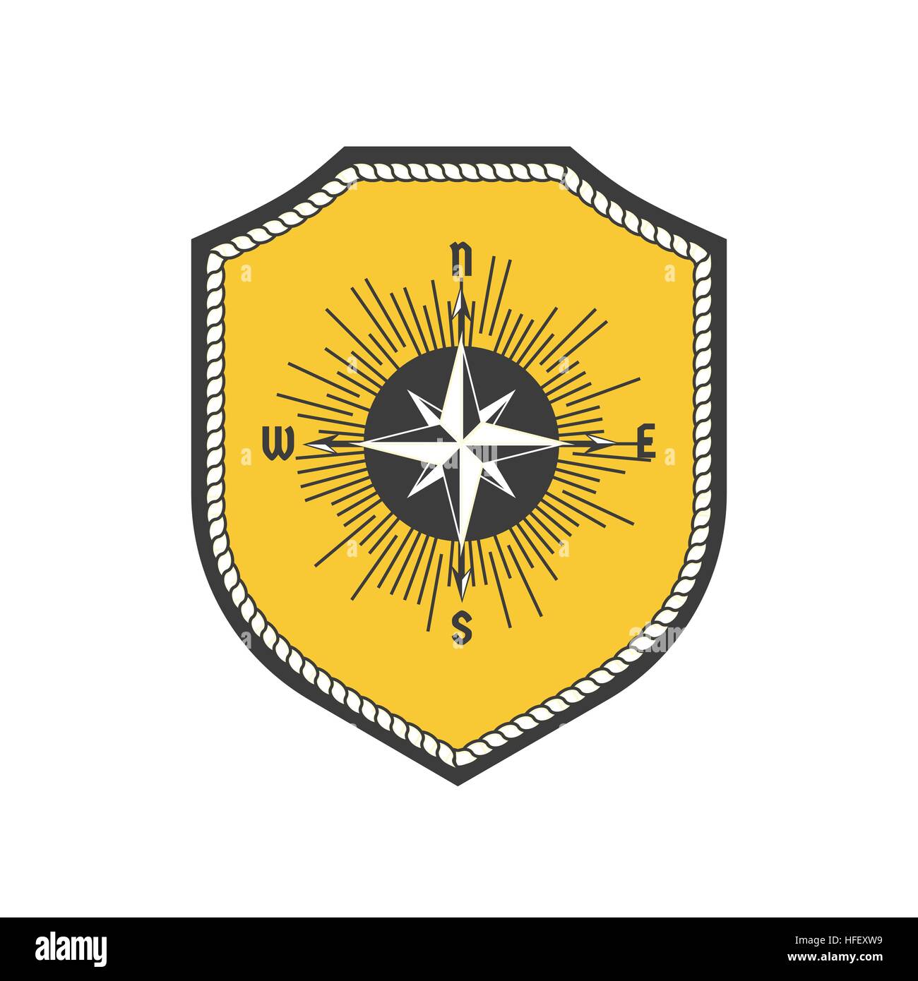 Maritime heraldic emblem Stock Vector Image & Art - Alamy