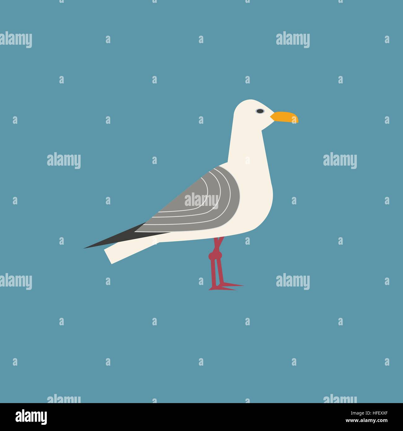 Sea gull icon Stock Vector Image & Art - Alamy