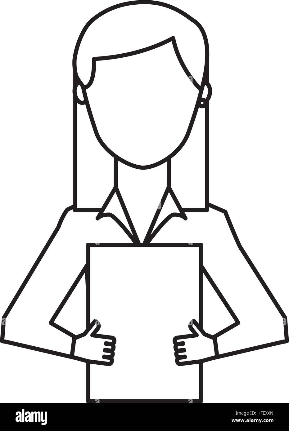 news presenter avatar character vector illustration design Stock Vector ...