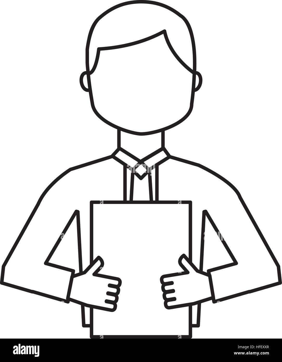 news presenter avatar character vector illustration design Stock Vector ...