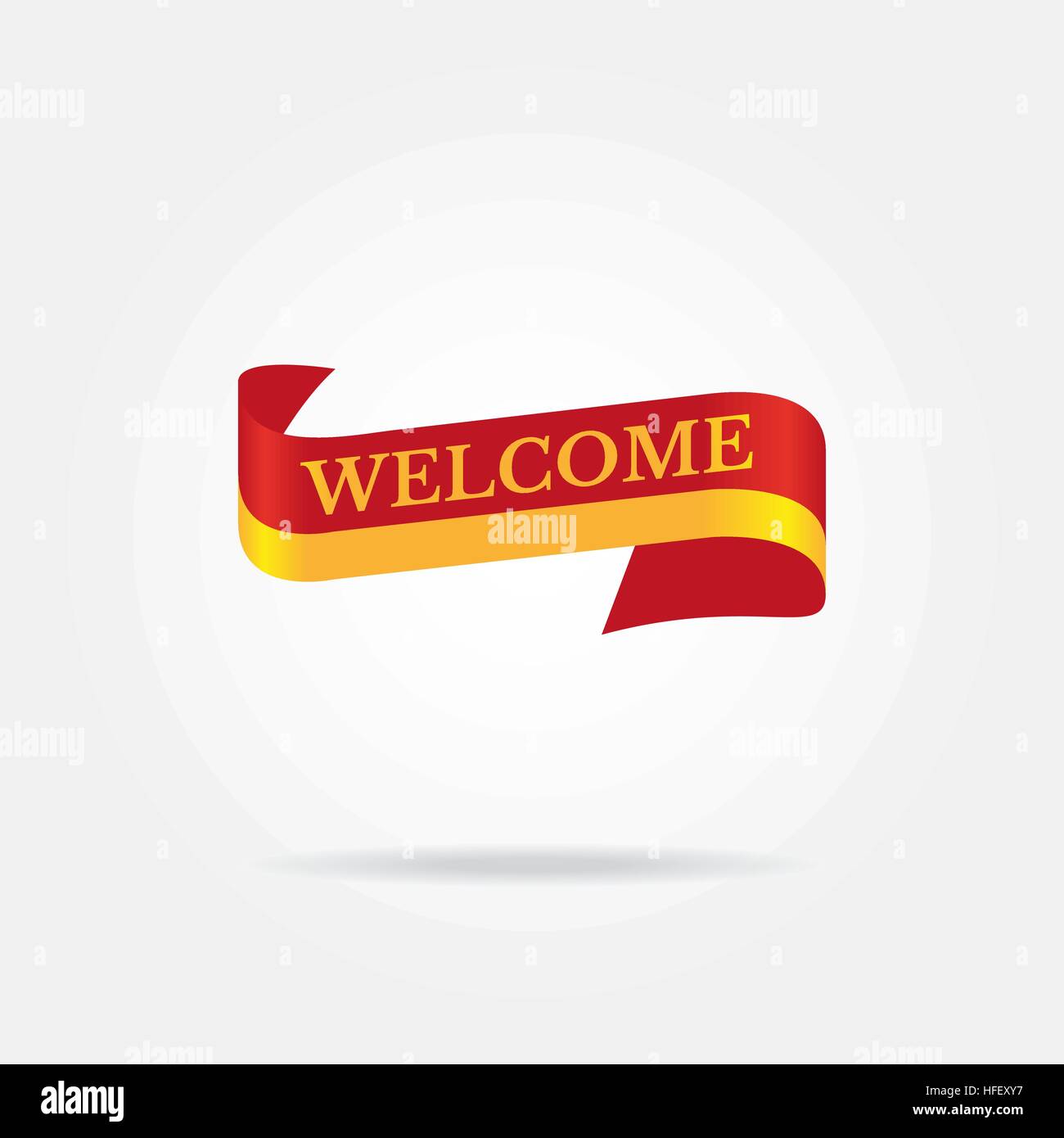 Welcome and thank you Stock Vector Images - Alamy