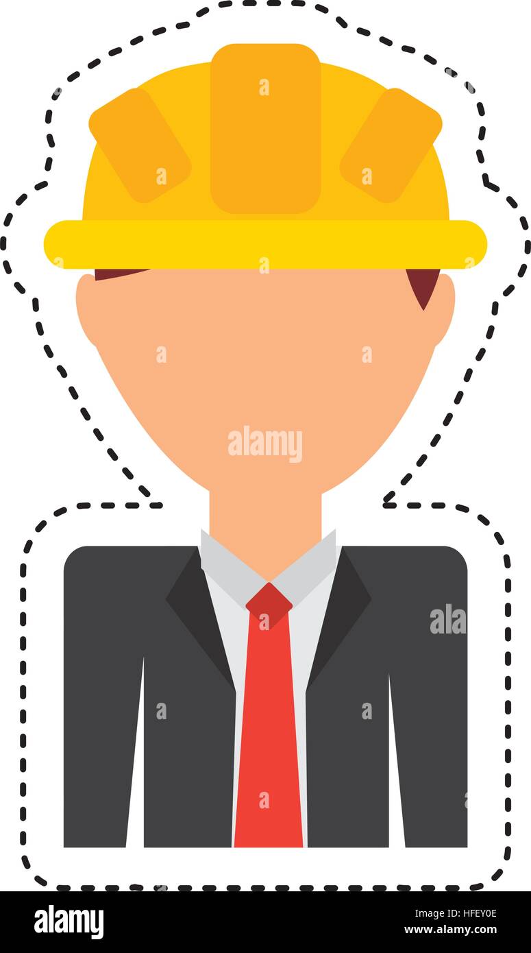 Construction professional avatar character vector illustration design ...