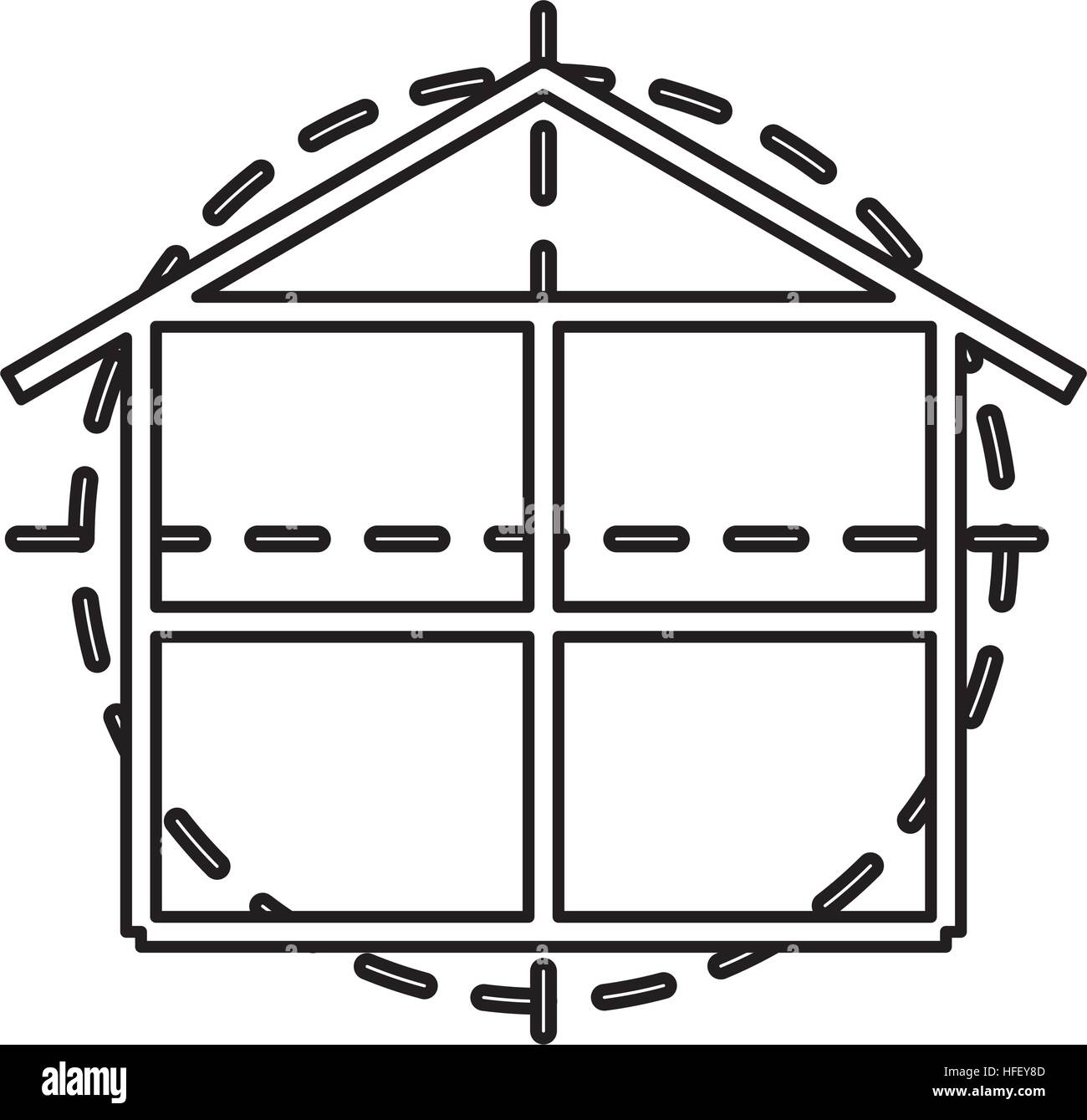 house construction plane isolated icon vector illustration design Stock ...