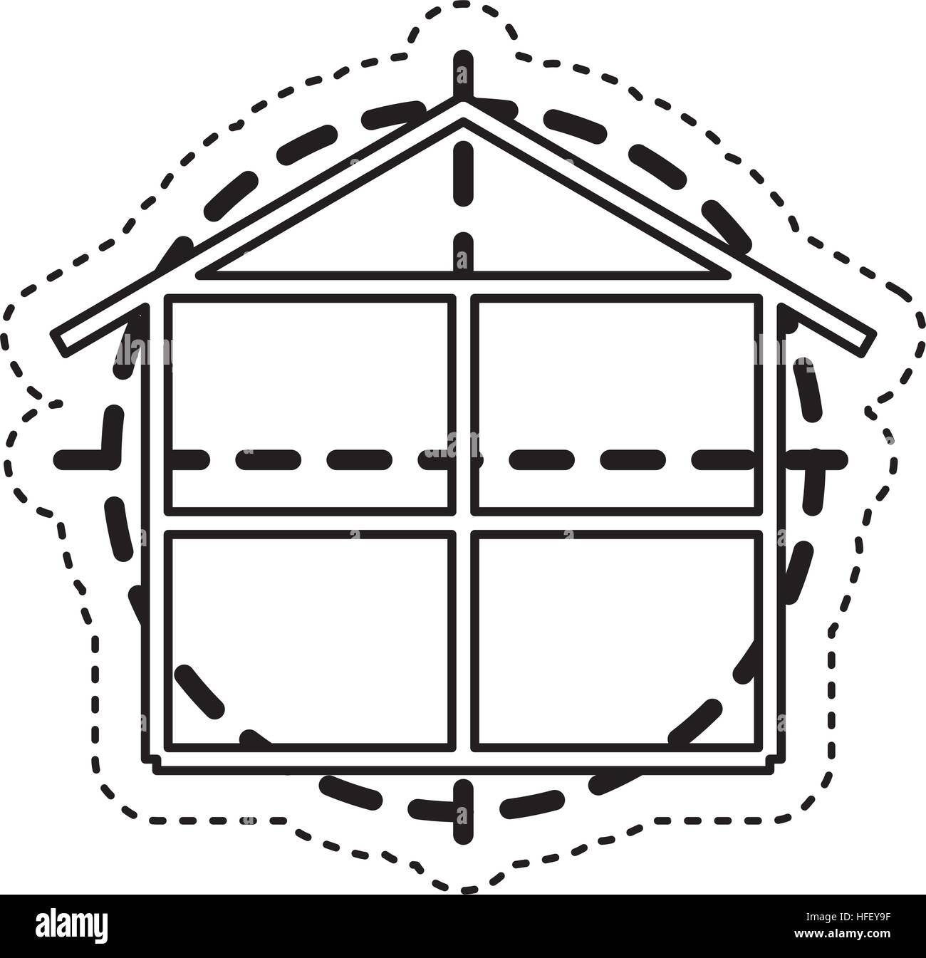 house construction plane isolated icon vector illustration design Stock ...