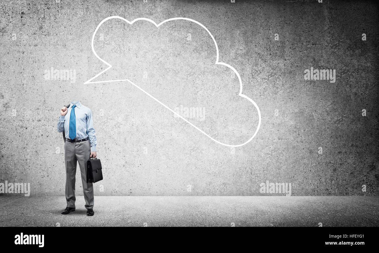 No thoughts in his head Stock Photo - Alamy