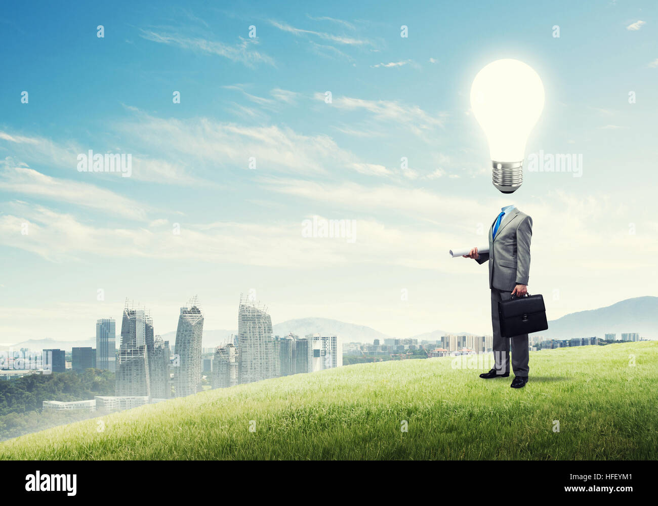 Man of creative ideas Stock Photo - Alamy