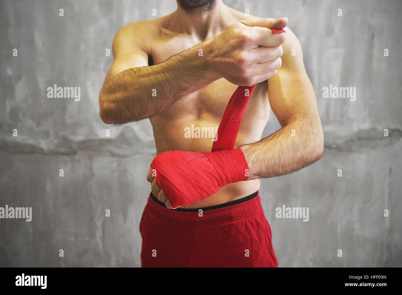 Young man wraps hi-res stock photography and images - Alamy