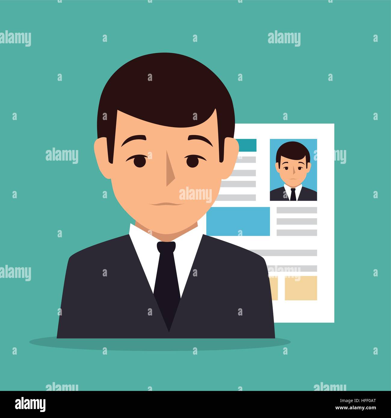 recruitment process concept icon vector illustration design Stock ...