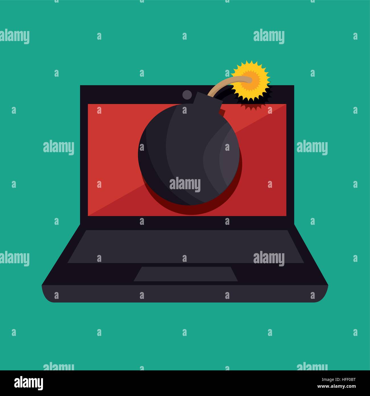 system threats concept icons vector illustration design Stock Vector ...