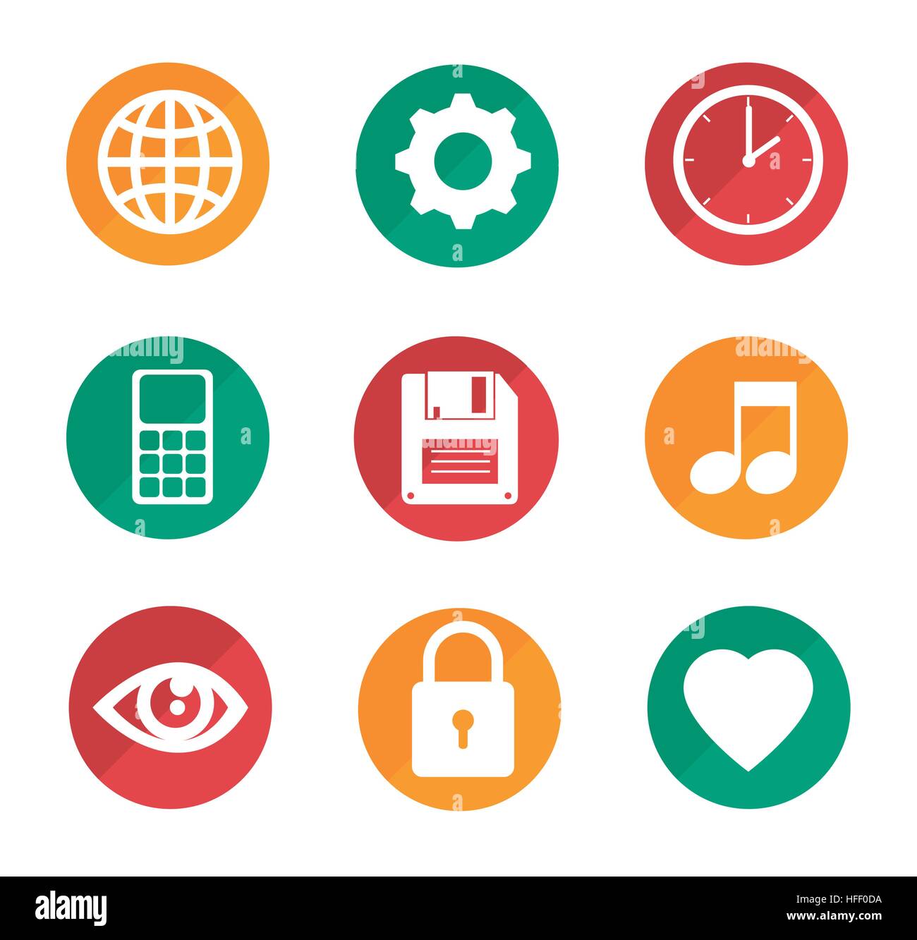 settings menu set icons vector illustration design Stock Vector Image ...