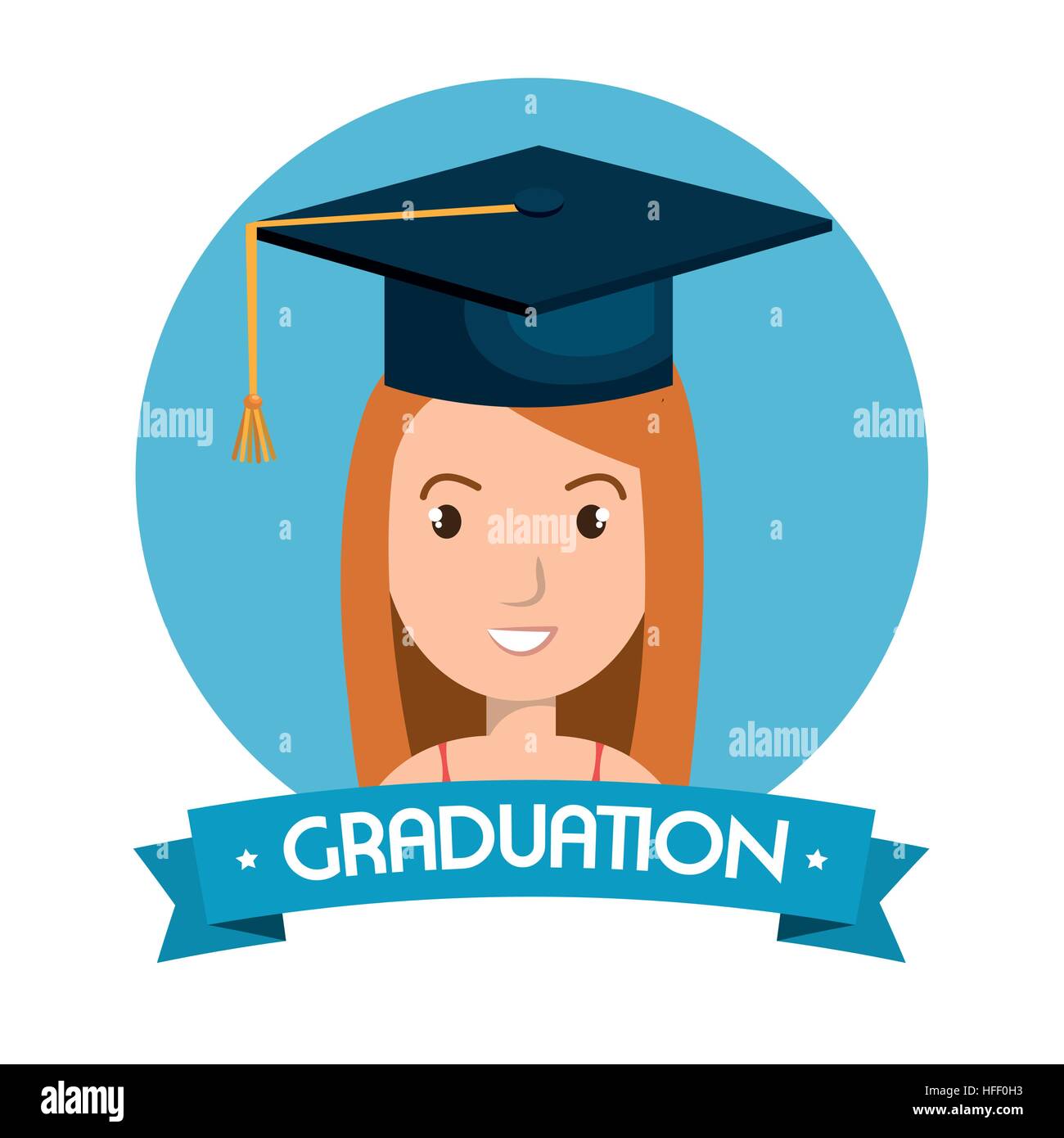 Graduation season vector vectors Cut Out Stock Images & Pictures - Alamy
