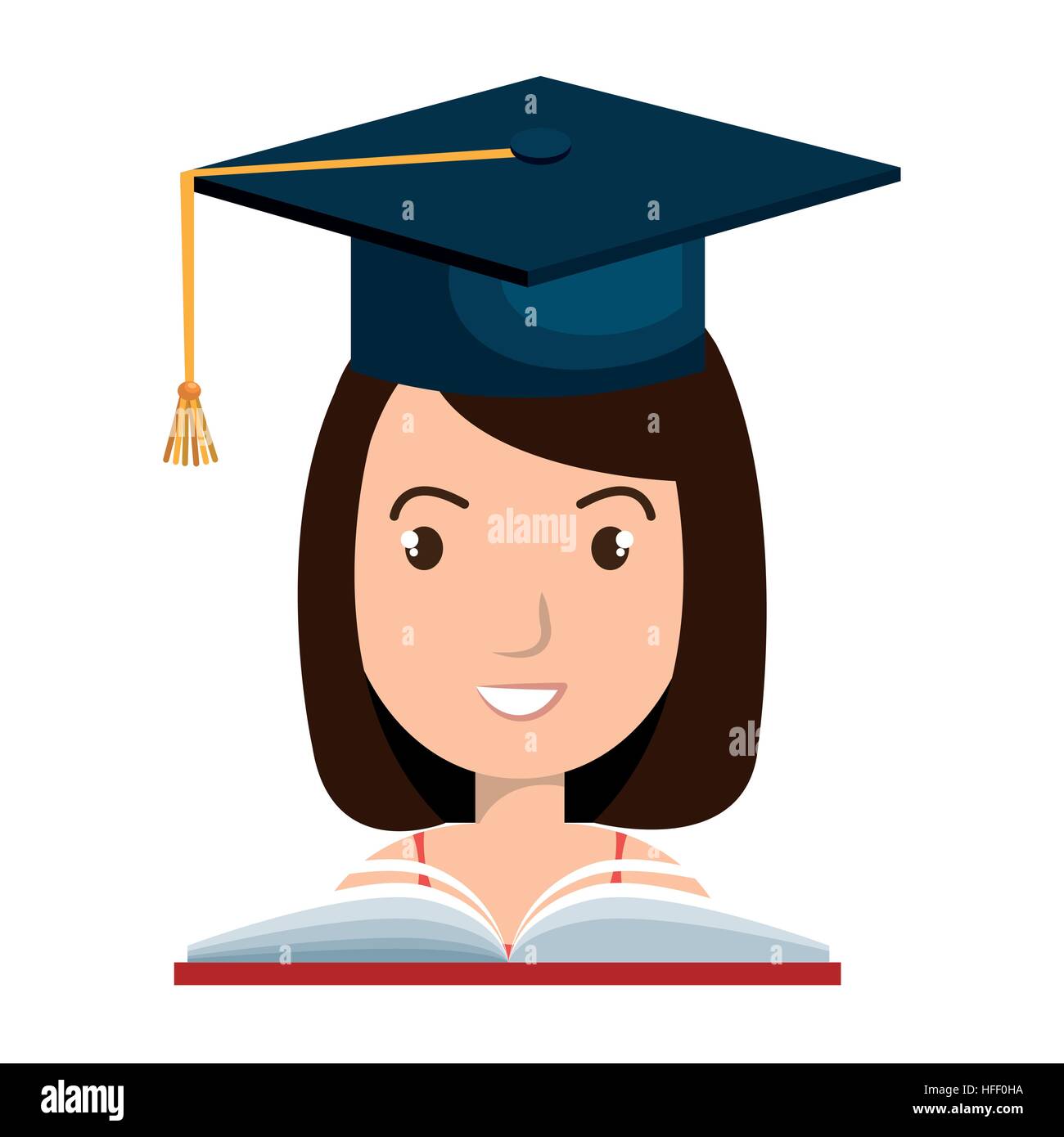 Graduation season vector vectors Cut Out Stock Images & Pictures - Alamy