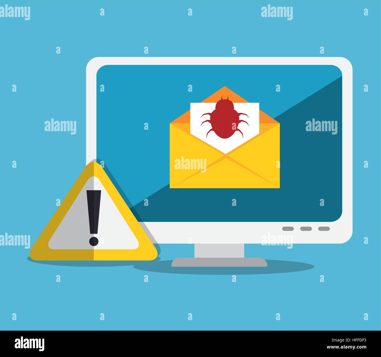 system threats concept icons vector illustration design Stock Vector ...