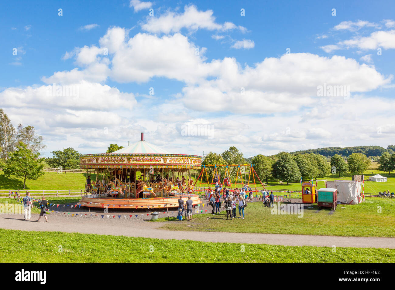 Old gallopers roundabout hi-res stock photography and images - Alamy