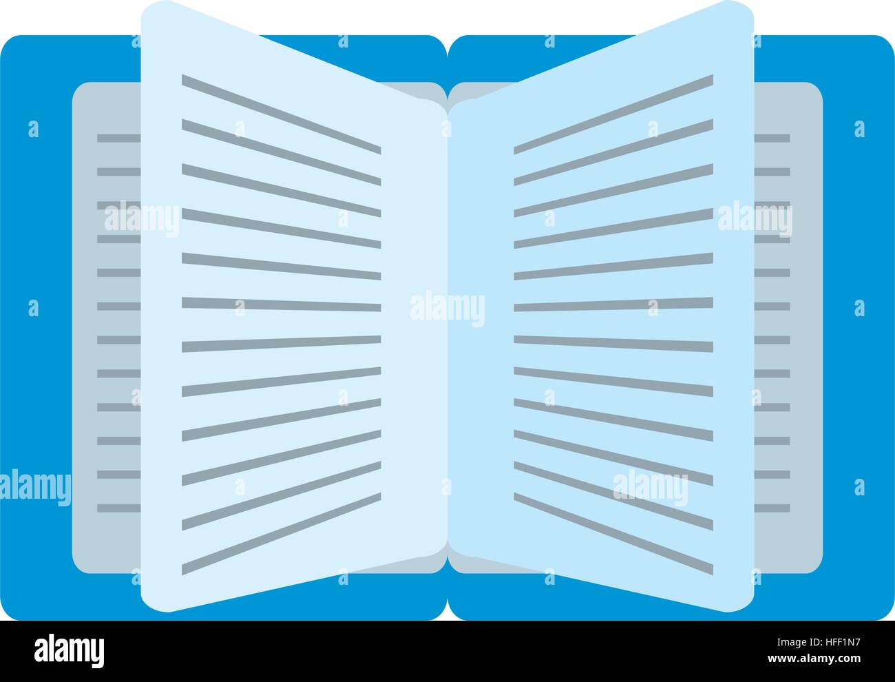 cartoon blue book read learning school Stock Vector Image & Art - Alamy