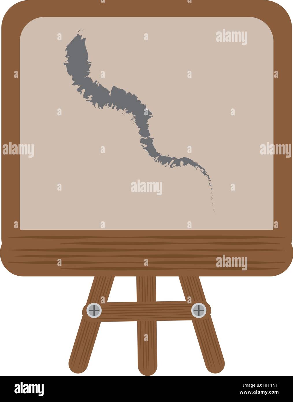 cartoon chalkboard tripod chalk school Stock Vector Image & Art - Alamy