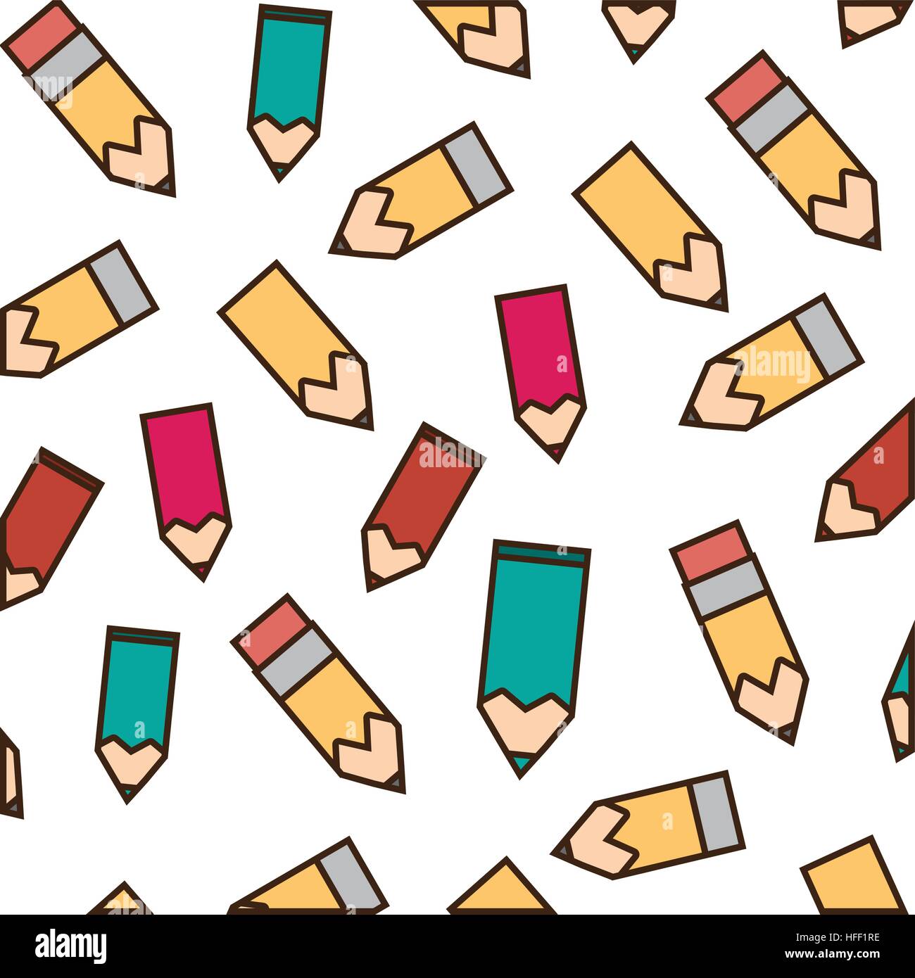 drawing colors school seamless pattern Stock Vector Image & Art - Alamy