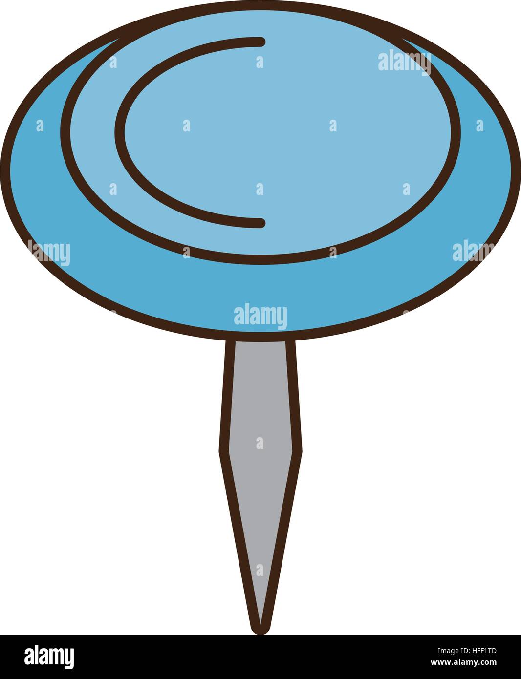 drawing blue pushpin map school Stock Vector Image & Art - Alamy