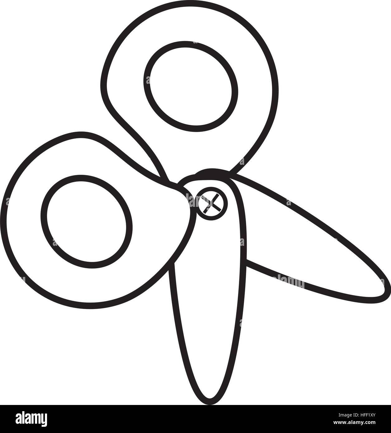 scissors tool school work outline Stock Vector Image & Art - Alamy