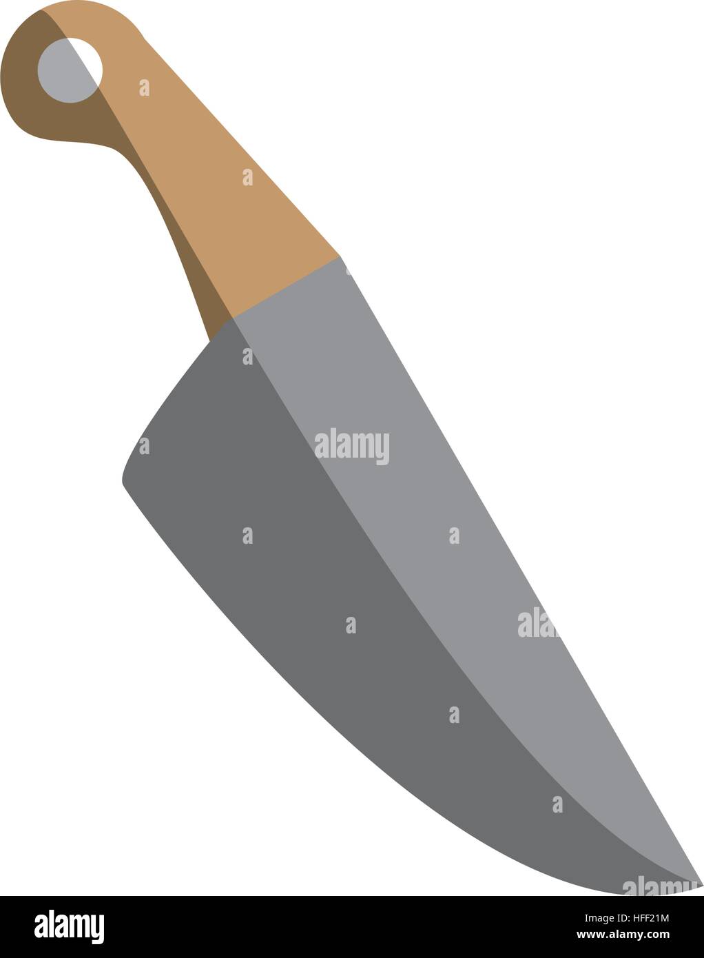 chef knife kitchen and cooking utensils shadow Stock Vector Image & Art ...