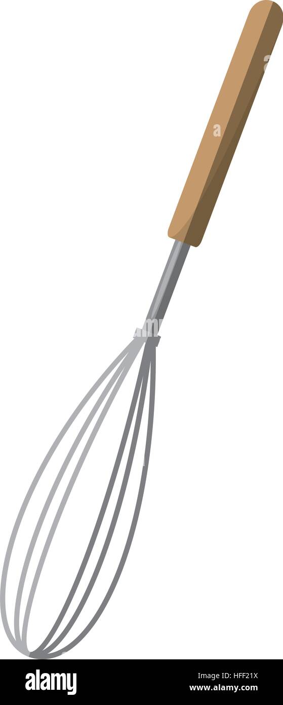 wire whisk kitchen and cooking utensils shadow Stock Vector Image & Art ...