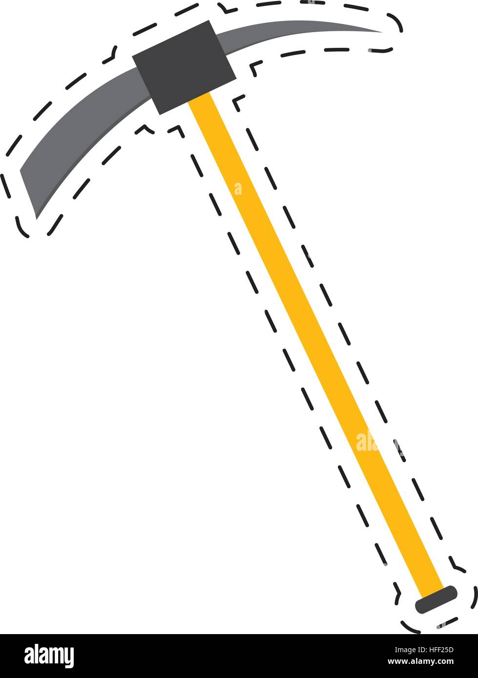 pickaxe tool mining extraction cut line Stock Vector Image & Art - Alamy