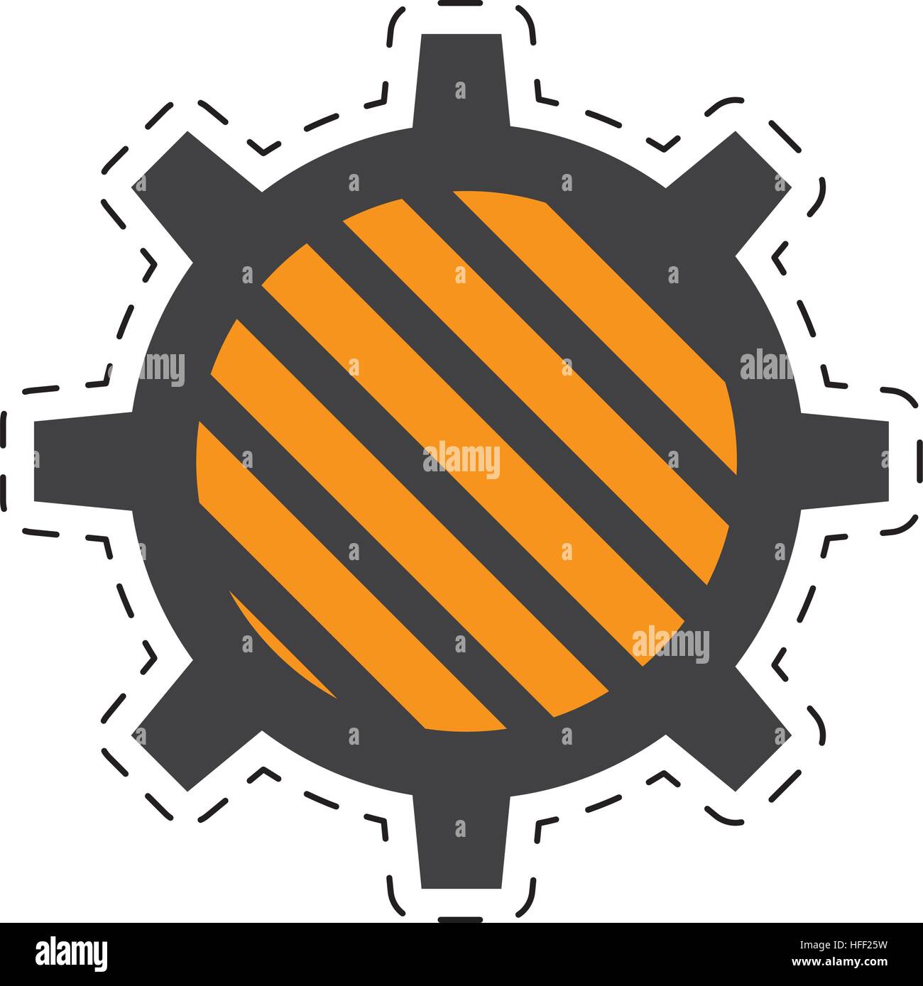 gear construction engine cut line Stock Vector Image & Art - Alamy