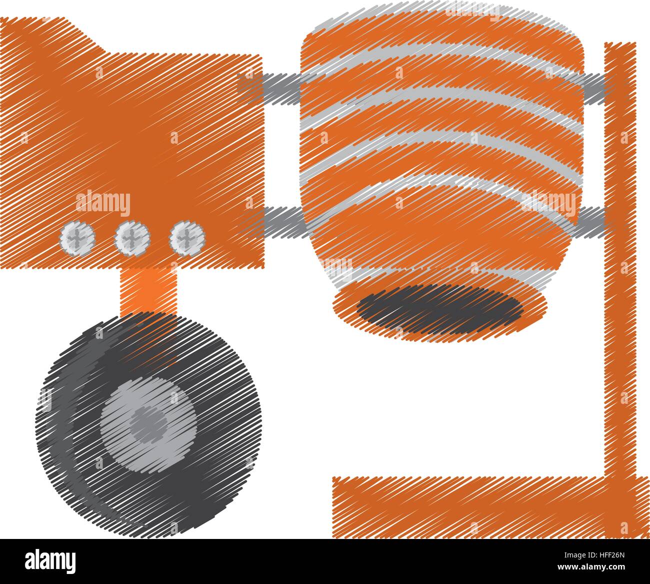 drawingcement mixing machine wheel Stock Vector Image & Art - Alamy