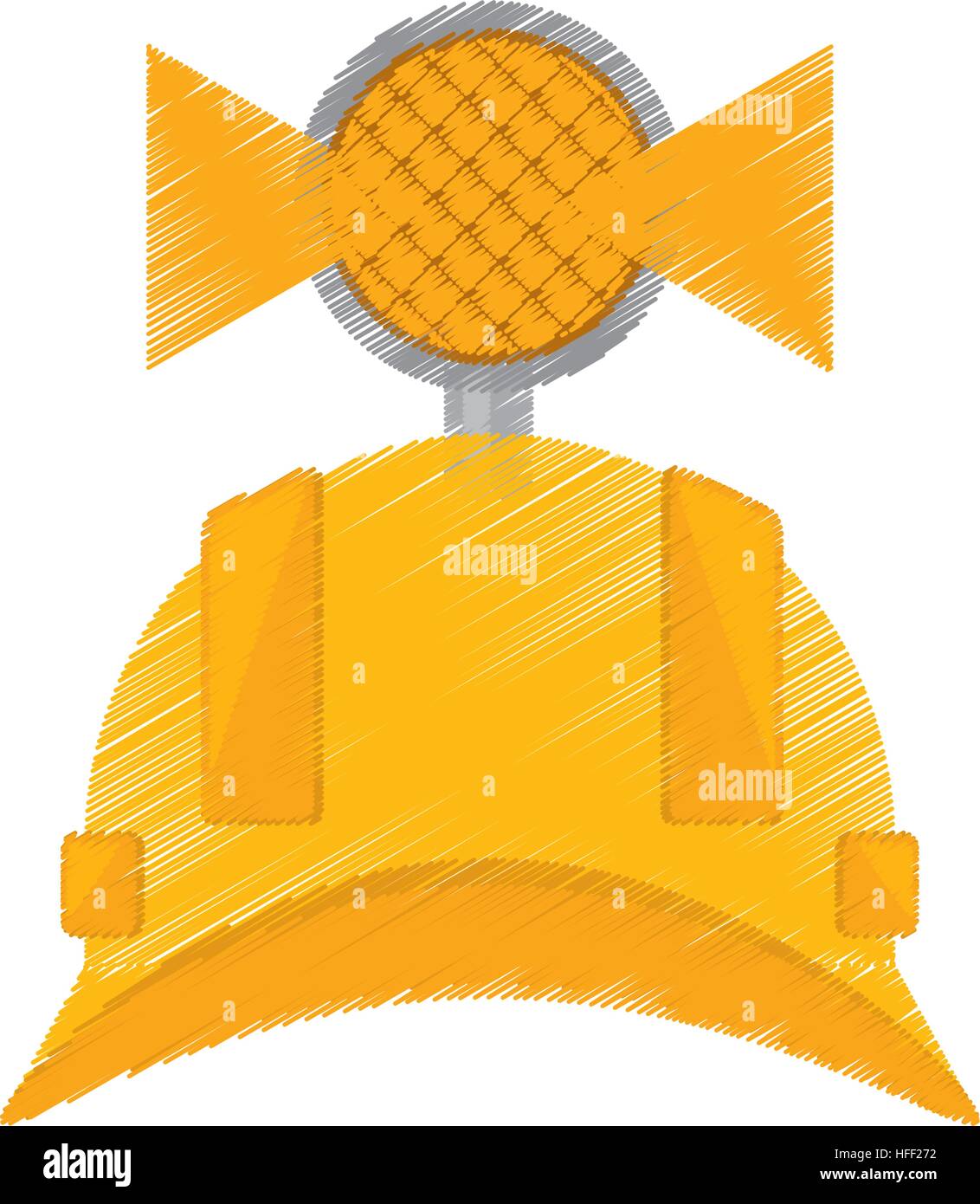 drawing helmet mining light protection Stock Vector Image & Art - Alamy