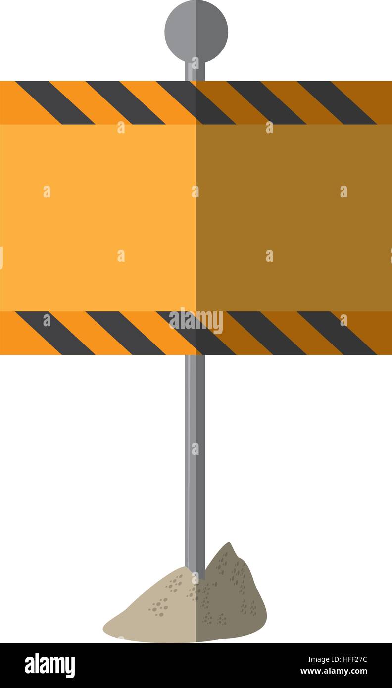 cartoon sign road rectangle caution empty Stock Vector Image & Art - Alamy