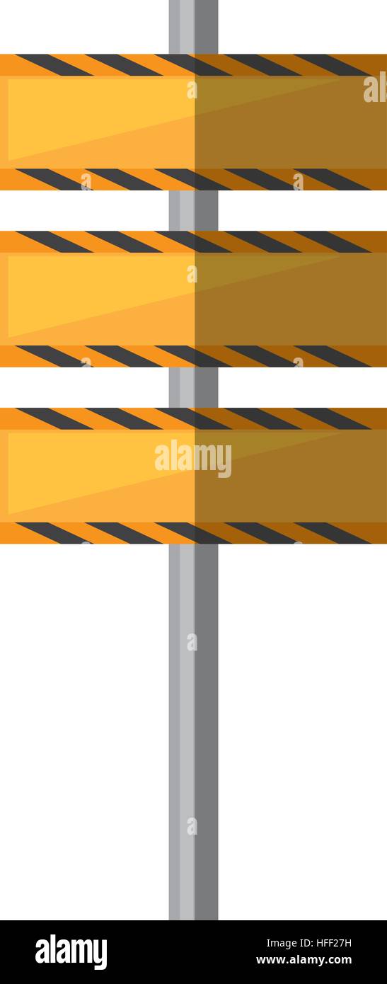 cartoon barrier under construction road Stock Vector Image & Art - Alamy