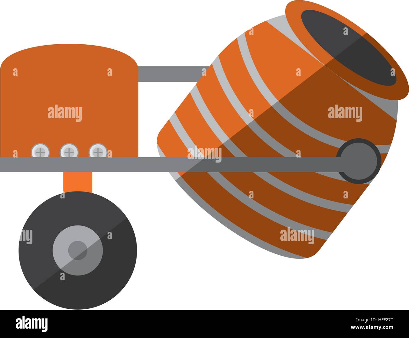 cartooncement mixing machine wheel Stock Vector Image & Art - Alamy