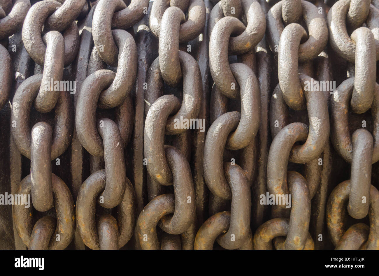 Harborside chain link winch Camogli Italy Stock Photo - Alamy