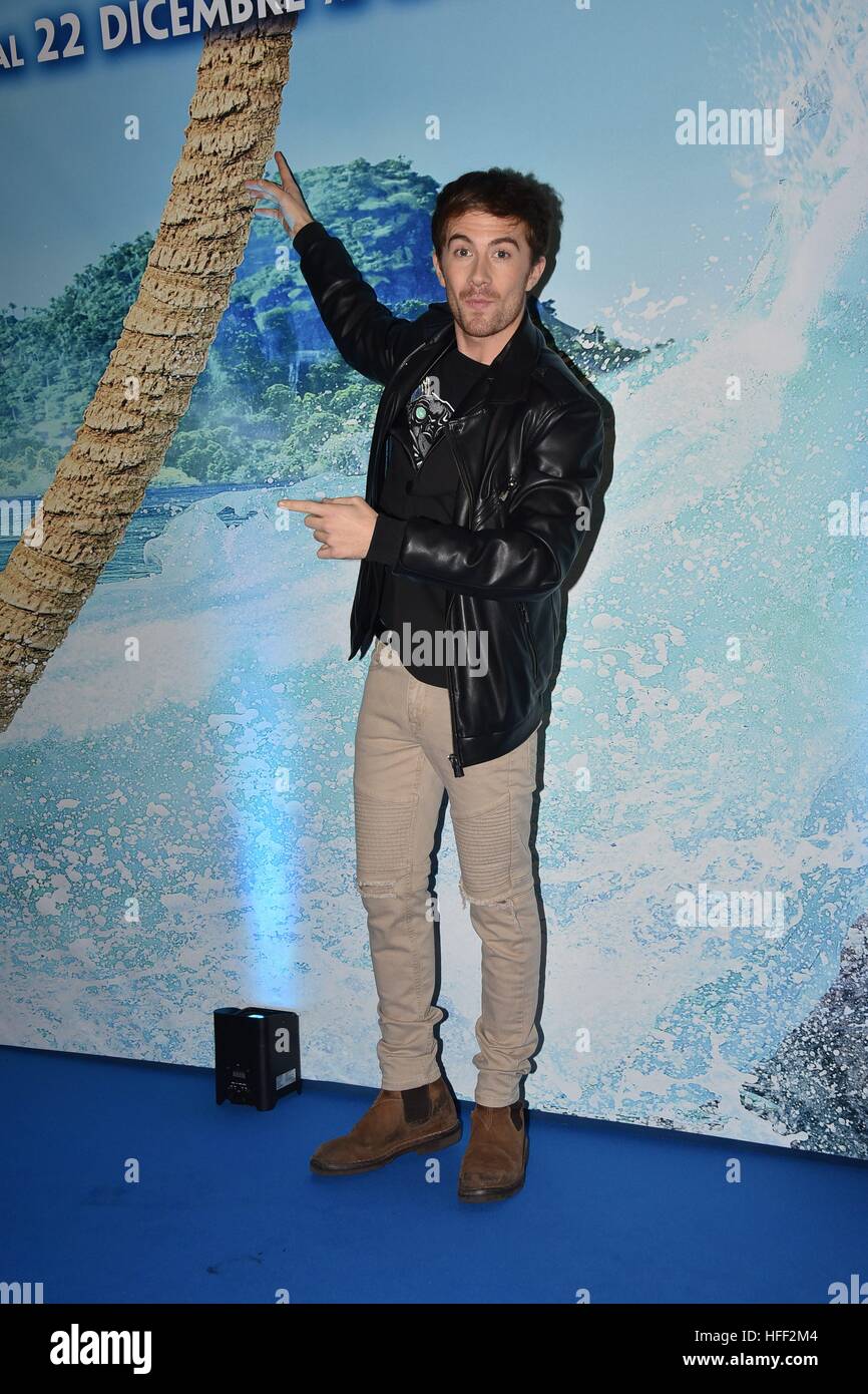 Francesco Sole attending the Italian premiere of Disney's 'Oceania,' at ...