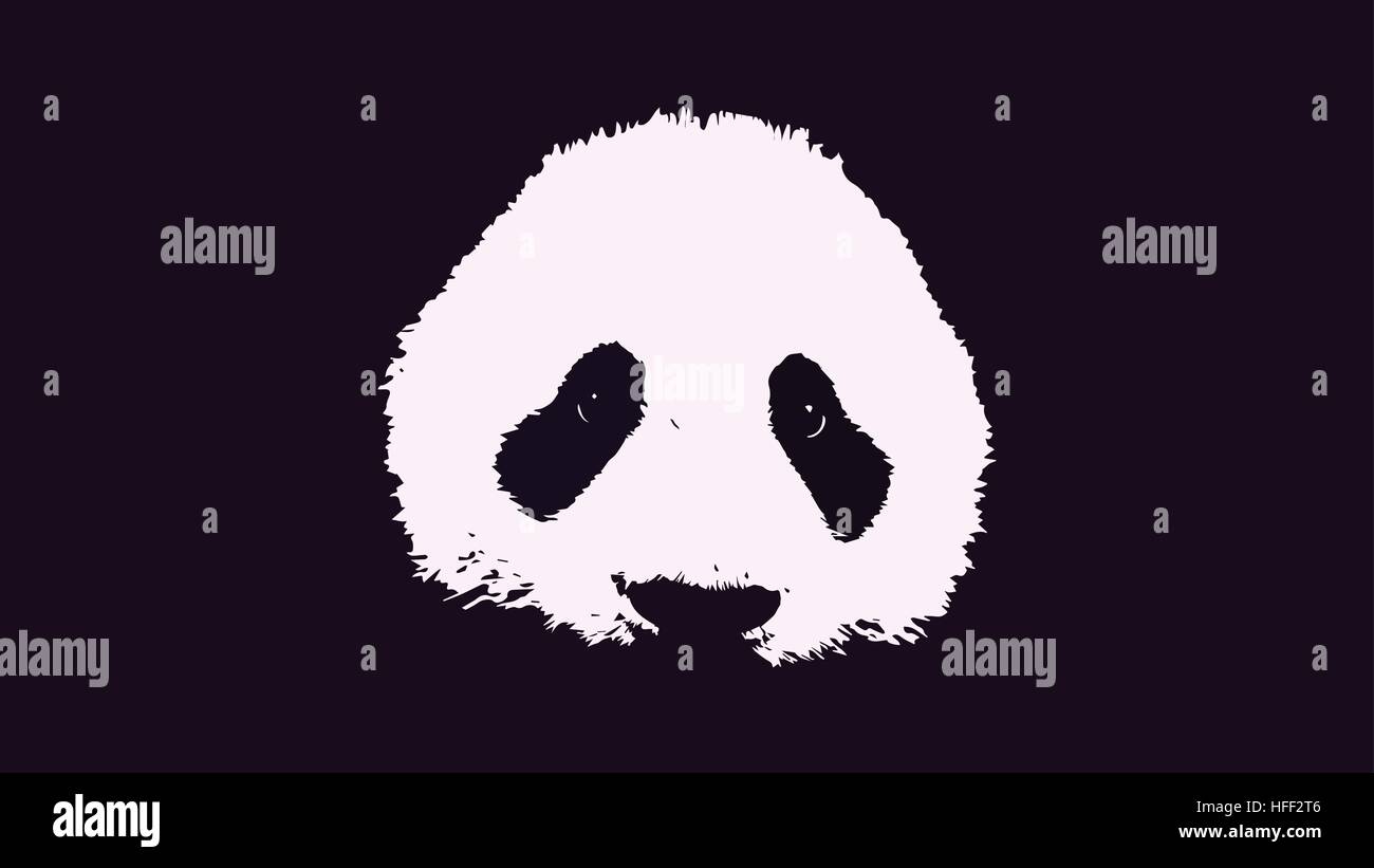 Panda face vector background Stock Vector Image & Art - Alamy