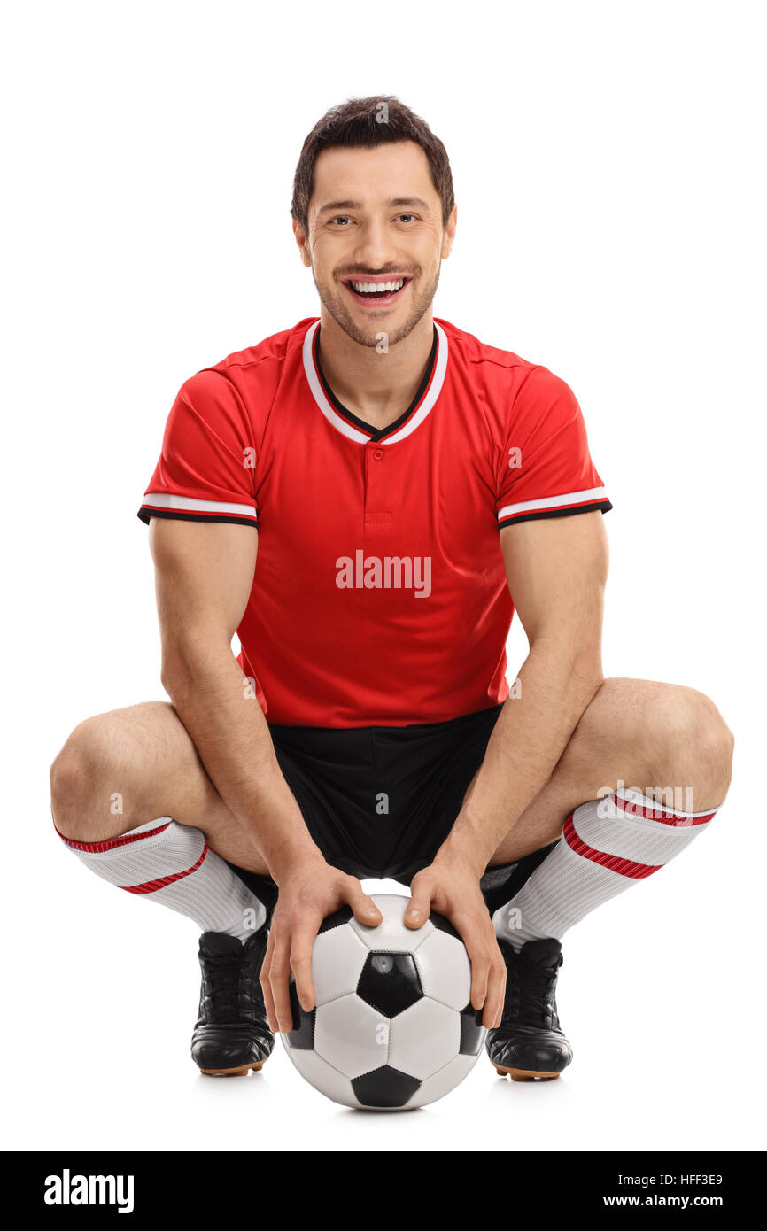 Happy soccer player hi-res stock photography and images - Alamy