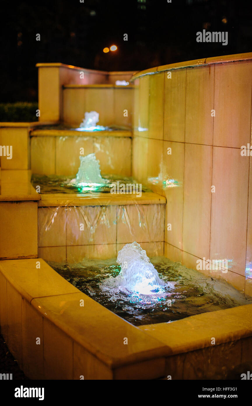 Fountain with color High Resolution Stock Photography and Images - Alamy