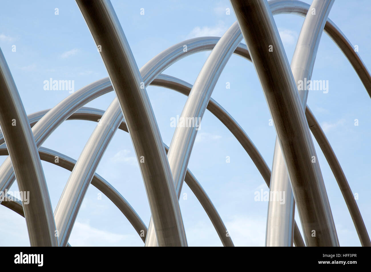 Metal Structure Background on Motorway Stock Photo - Alamy