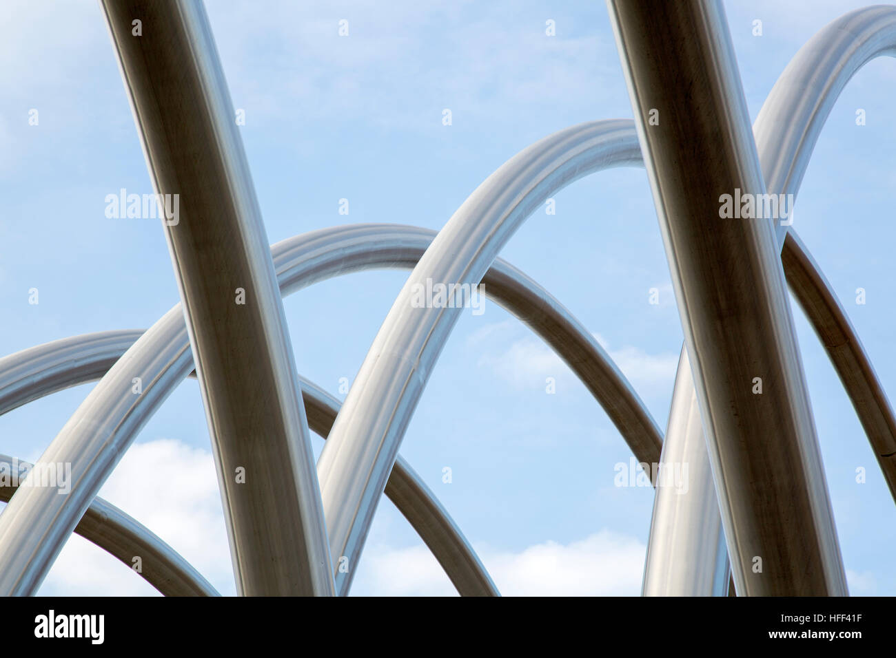 Metal Structure Background on Motorway Stock Photo - Alamy