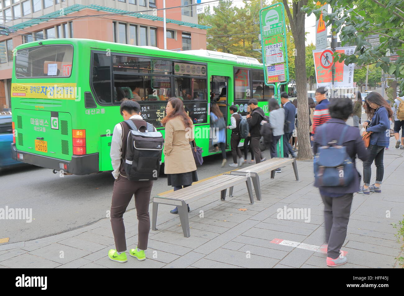 Public bus seoul south korea hi-res stock photography and images - Alamy