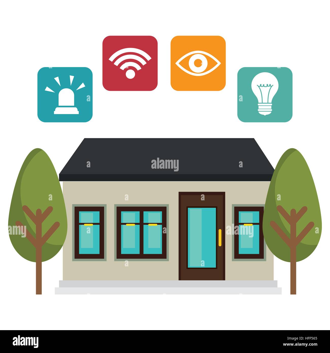 smart home technology icon vector illustration design Stock Vector ...